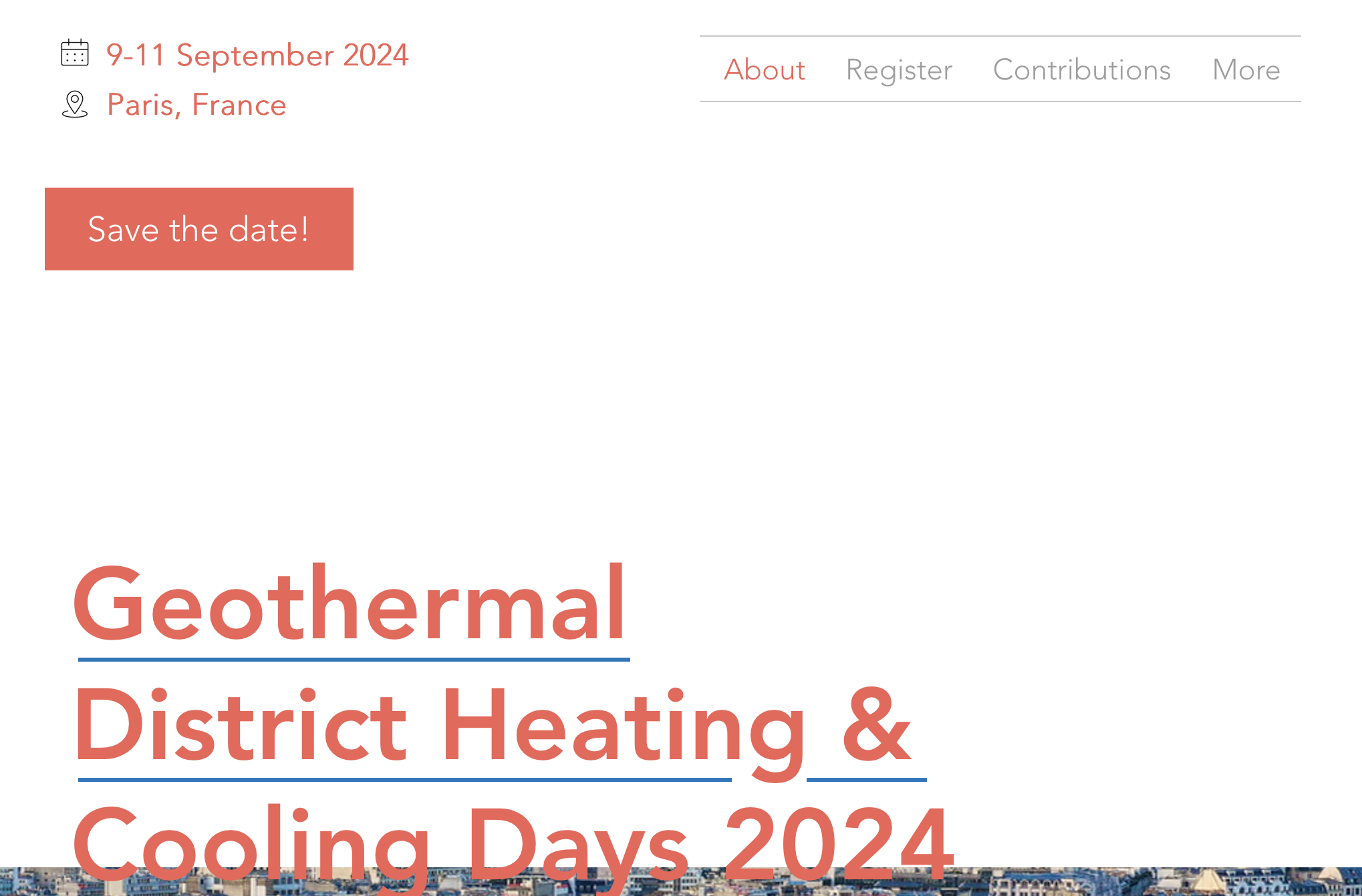 Geothermal District Heating & Cooling Days from 9 to 11 September 2024 - GEODEEP